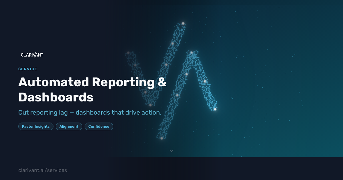 Automated Dashboards & KPI Reporting | Clarivant